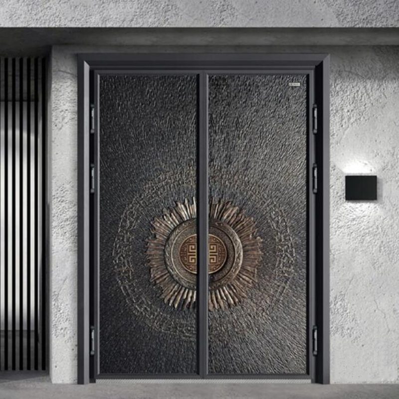 UK Royal Style Modern Bulletproof Armoured Door Cast Aluminum Luxury ...
